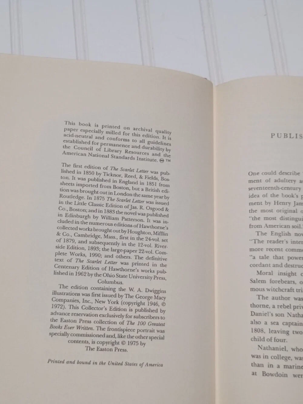 The Easton Press | Accents | Vintage The Scarlet Letter By Nathaniel ...